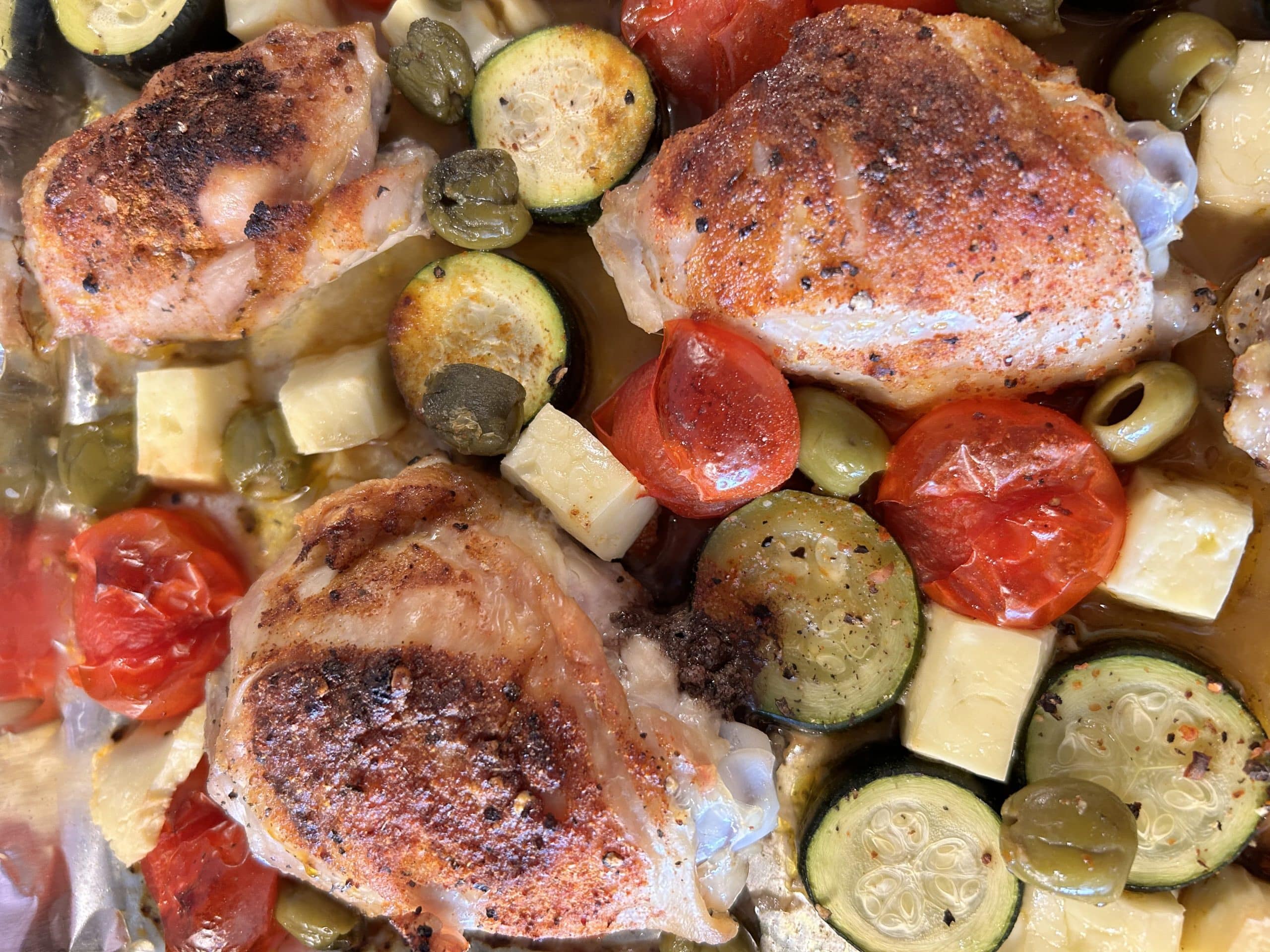 Easy Greek Lemon Feta Chicken